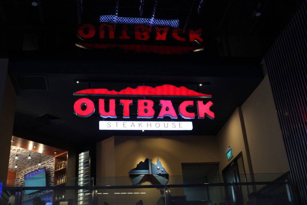 Outback Steak House | Singapore Signage Supplier, Signboard Maker, LED ...