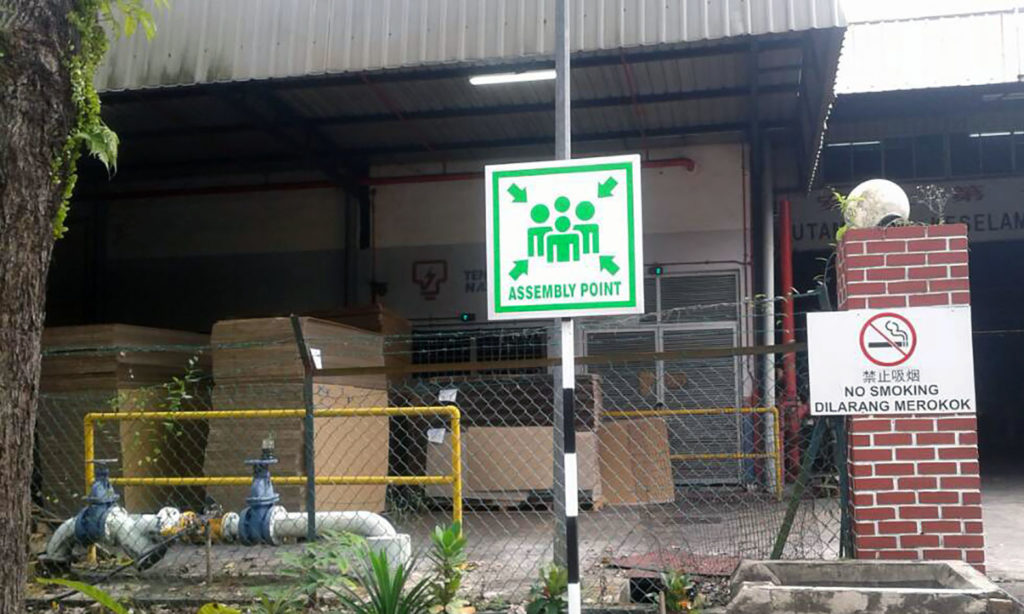 Assembly Point | Singapore Signage Supplier, Signboard Maker, LED Neon ...