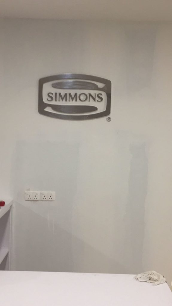 Stainless Steel Box-up Lettering_Simmons | Singapore Signage Supplier ...