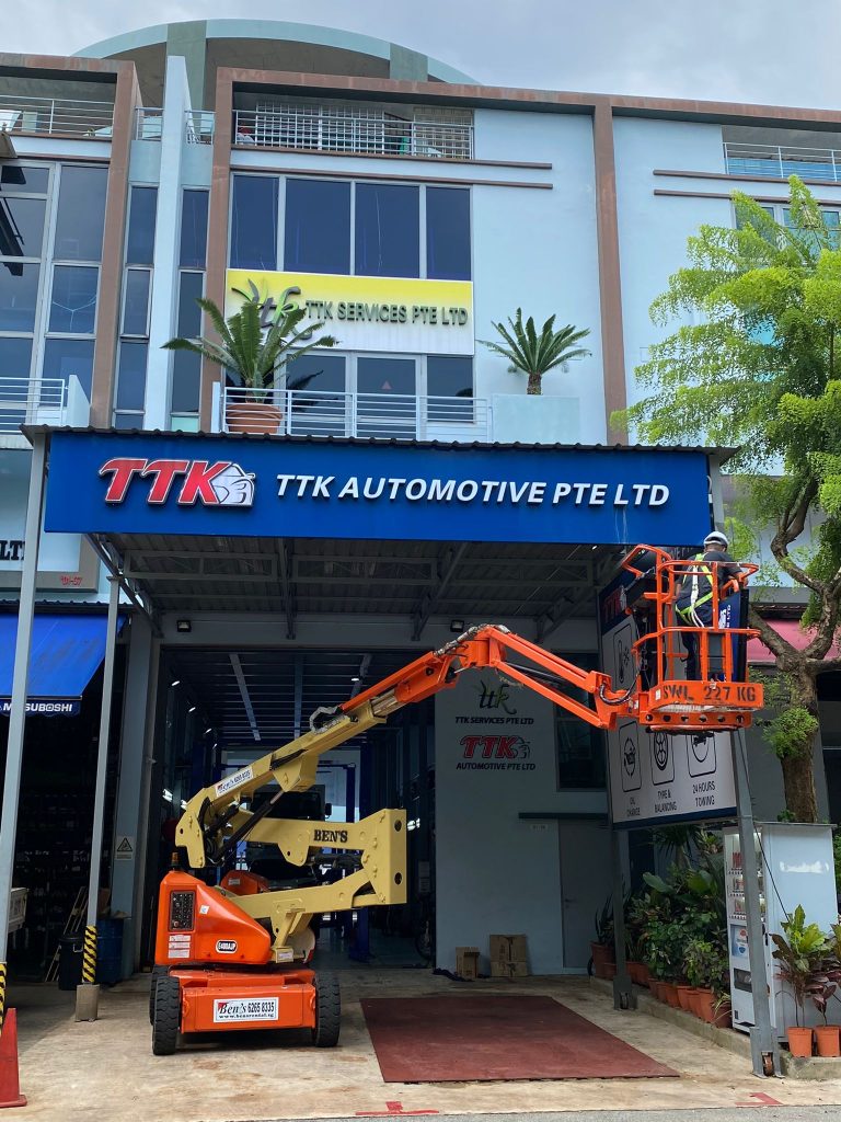 TTK AUTOMOTIVE PTE LTD | Singapore Signage Supplier, Signboard Maker, LED Neon Signage